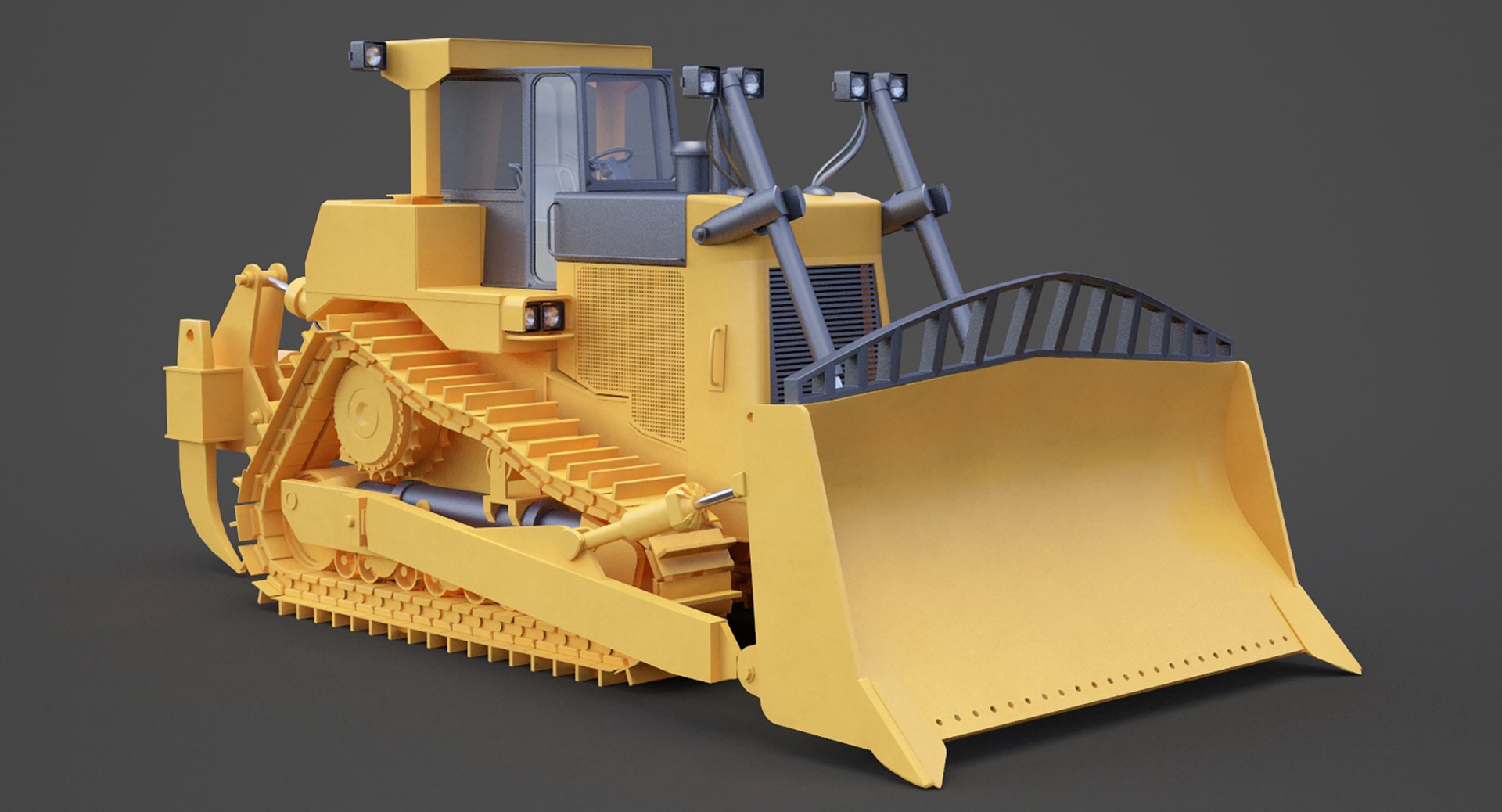 3D Construction Vehicle - Bulldozer 02 model - TurboSquid 2171396