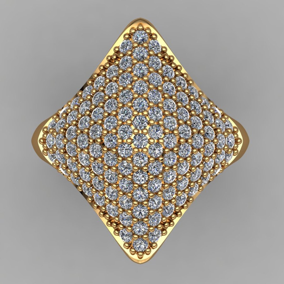 3d Designer Ring Model