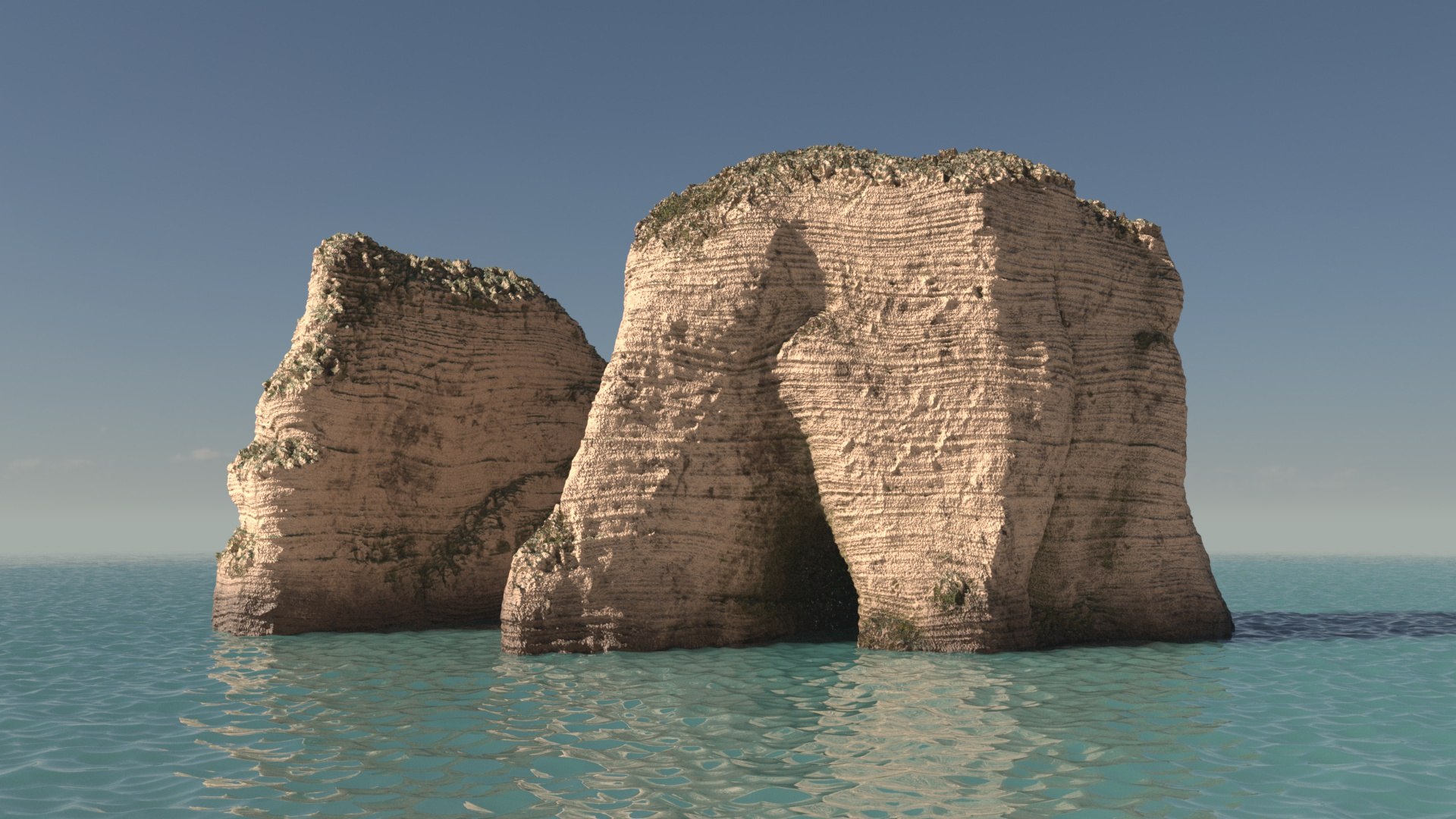3D Model Raouche Rocks - TurboSquid 2176696