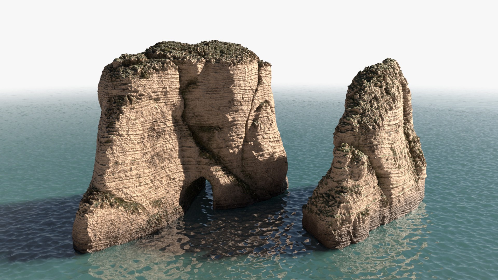 3D Model Raouche Rocks - TurboSquid 2176696