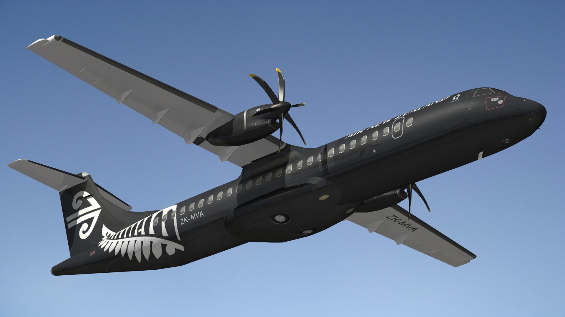 3D ATR72 Air New Zealand BL Model - TurboSquid 2077014