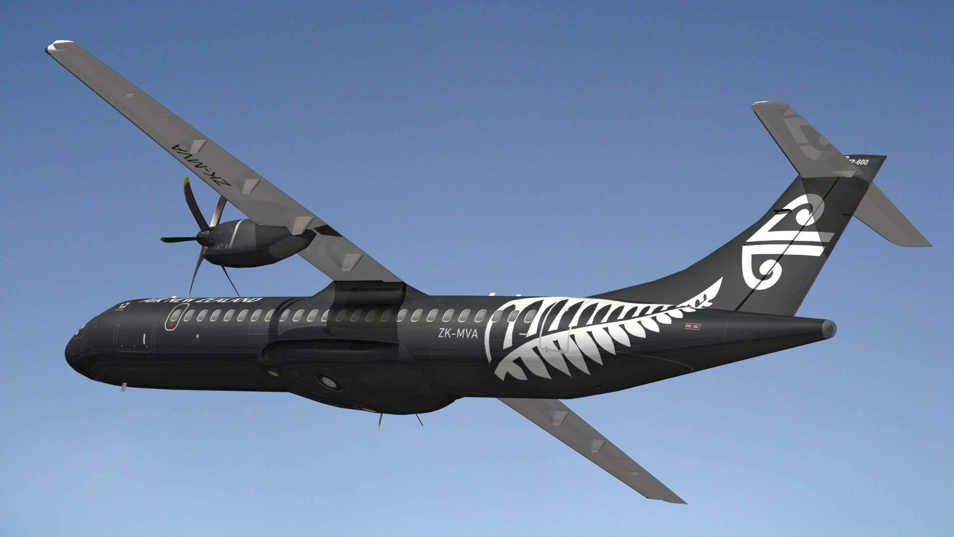 3D ATR72 Air New Zealand BL Model - TurboSquid 2077014