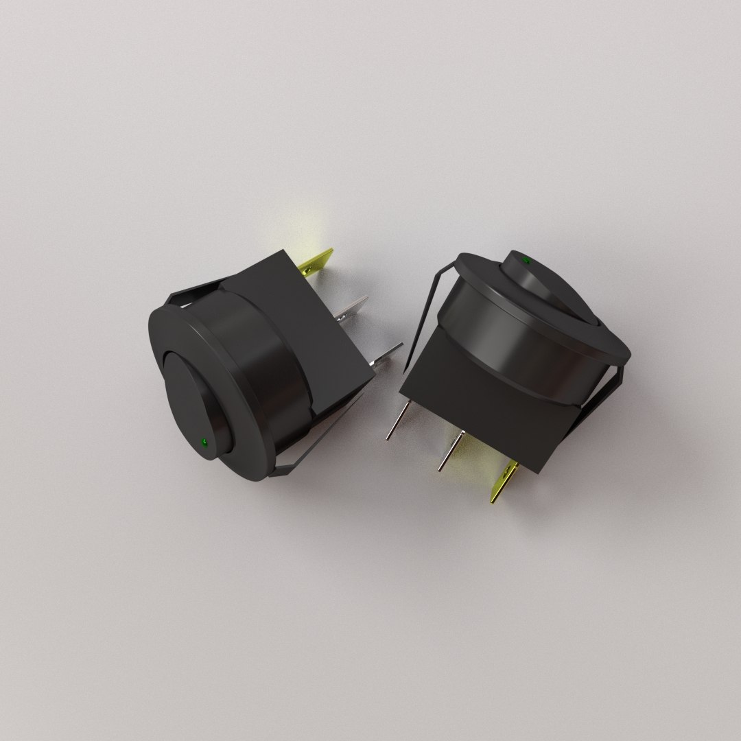 Rocker Switch 3D Model - TurboSquid 1423996