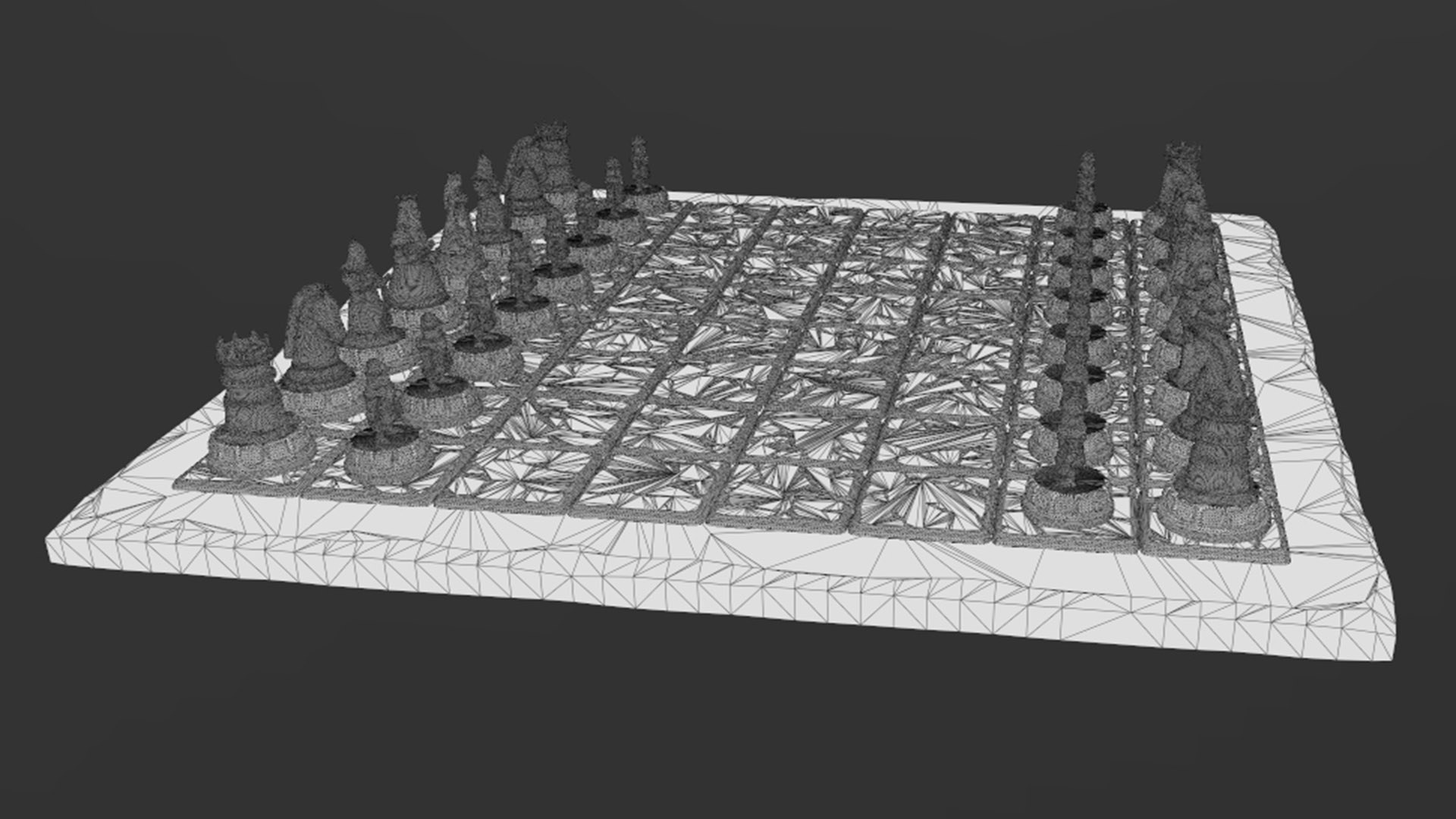 3D AJEDREZ MEDIEVAL COMPLETO - TurboSquid 2254091