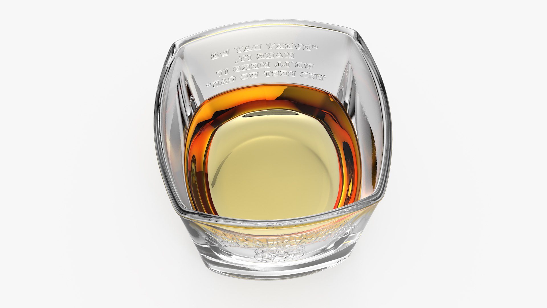 3D Jack Daniels Rocks Glass With Whiskey - TurboSquid 2051151