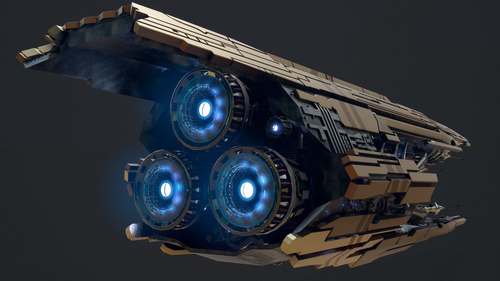 Capital Spaceship Sci-fi Model - TurboSquid 1659191