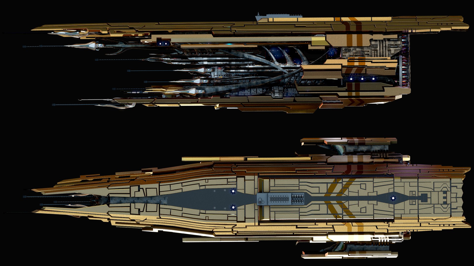 Capital Spaceship Sci-fi Model - TurboSquid 1659191