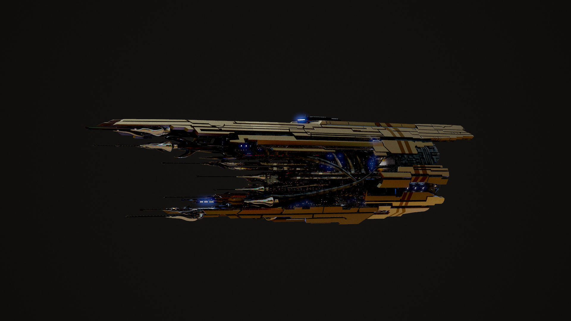 Capital Spaceship Sci-fi Model - TurboSquid 1659191