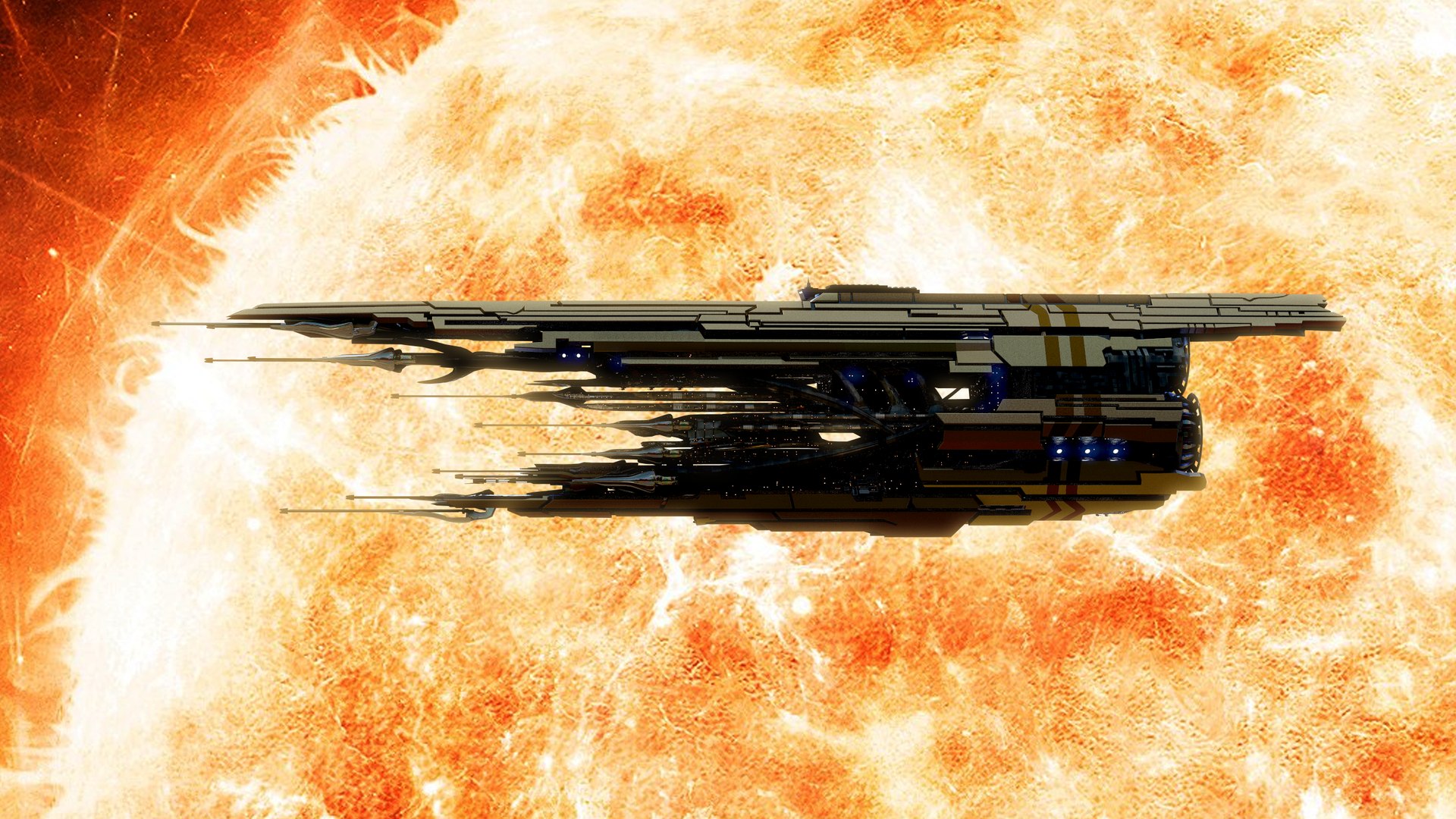 Capital Spaceship Sci-fi Model - TurboSquid 1659191
