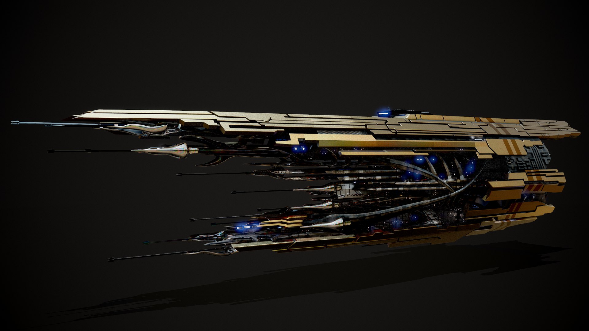 Capital Spaceship Sci-fi Model - TurboSquid 1659191