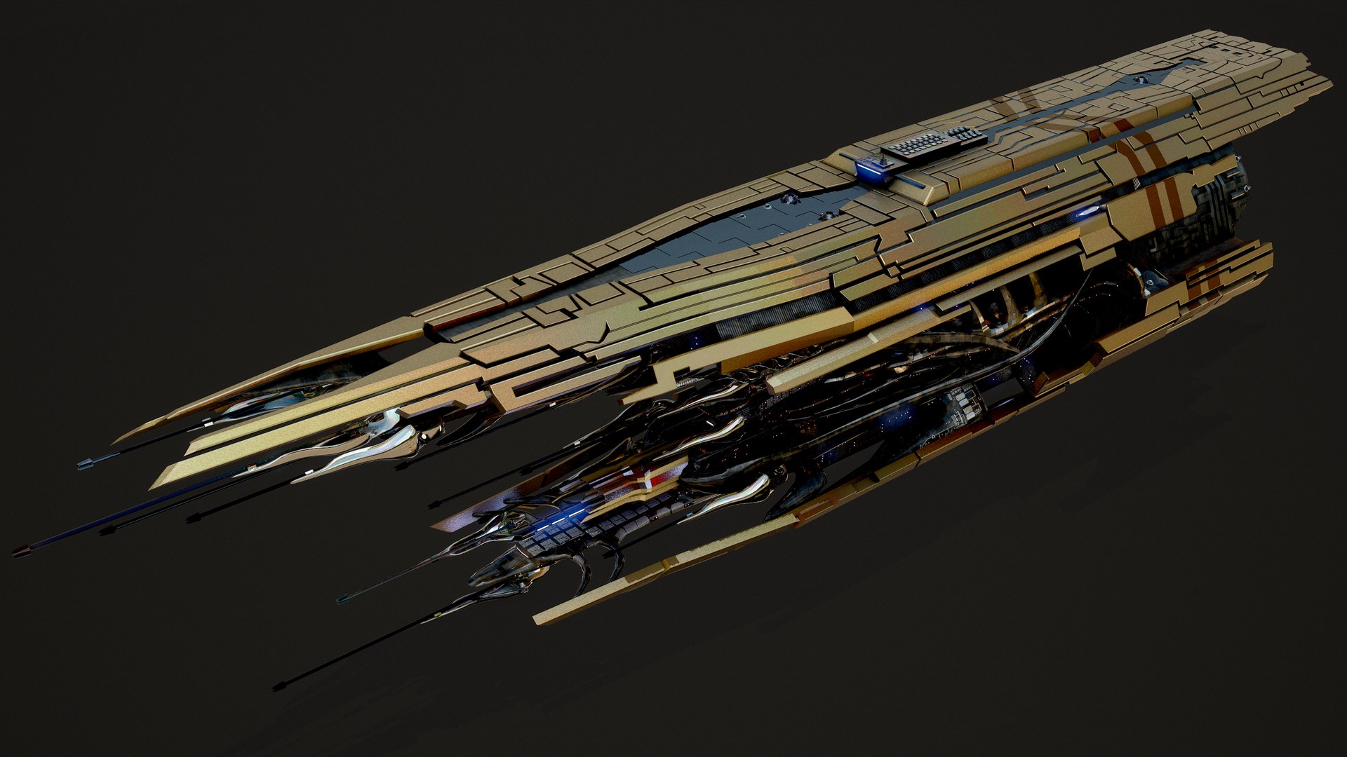 Capital Spaceship Sci-fi Model - TurboSquid 1659191