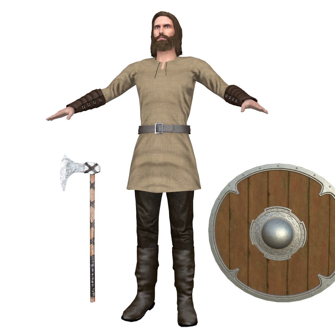 3D Rigged Viking Model - TurboSquid 1501781