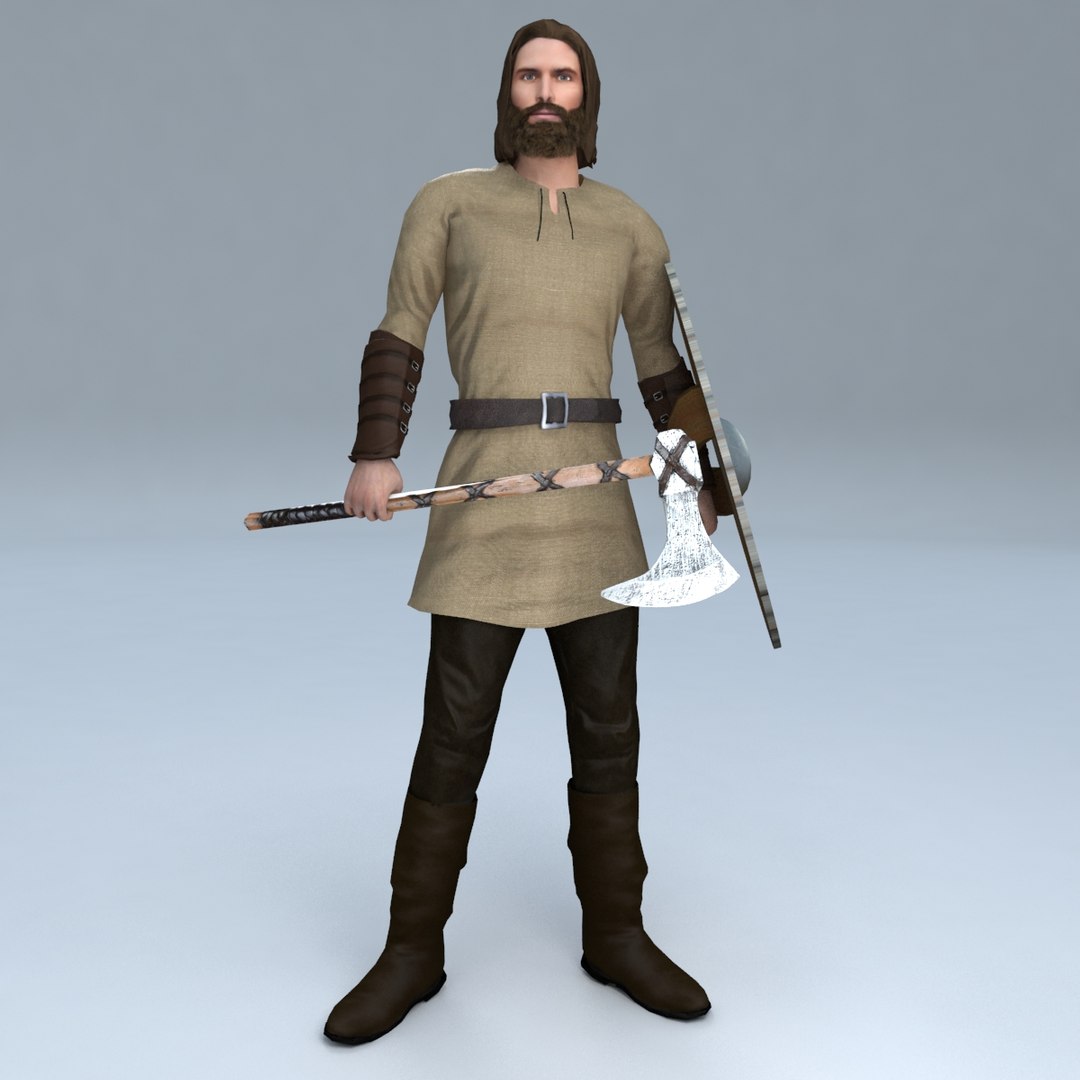 3D Rigged Viking Model - TurboSquid 1501781