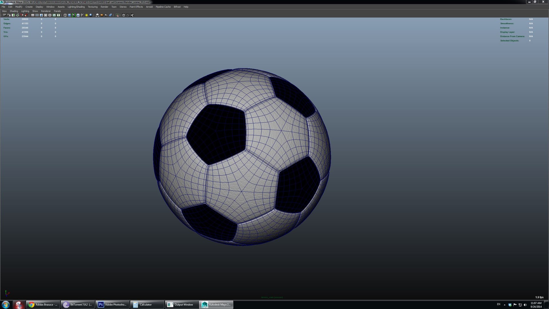 Soccer Ball Texture Maya