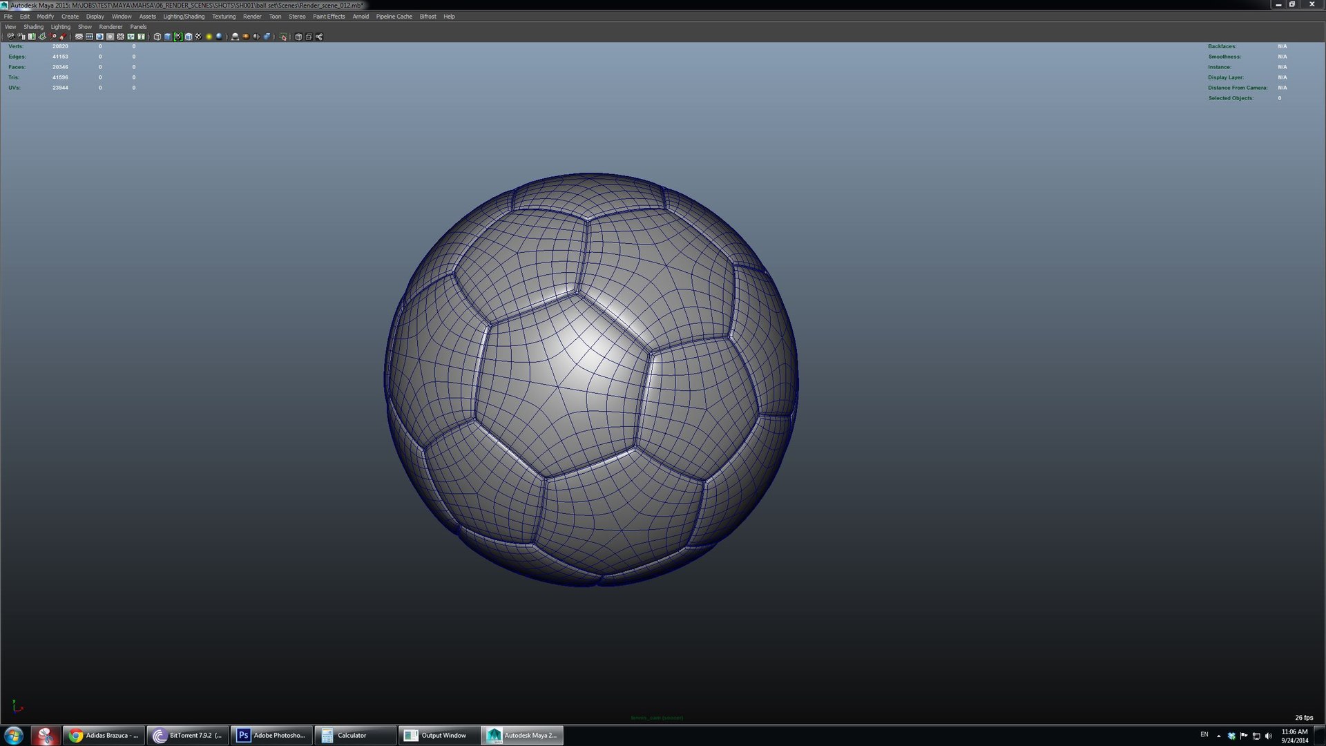 Soccer Ball Texture Maya
