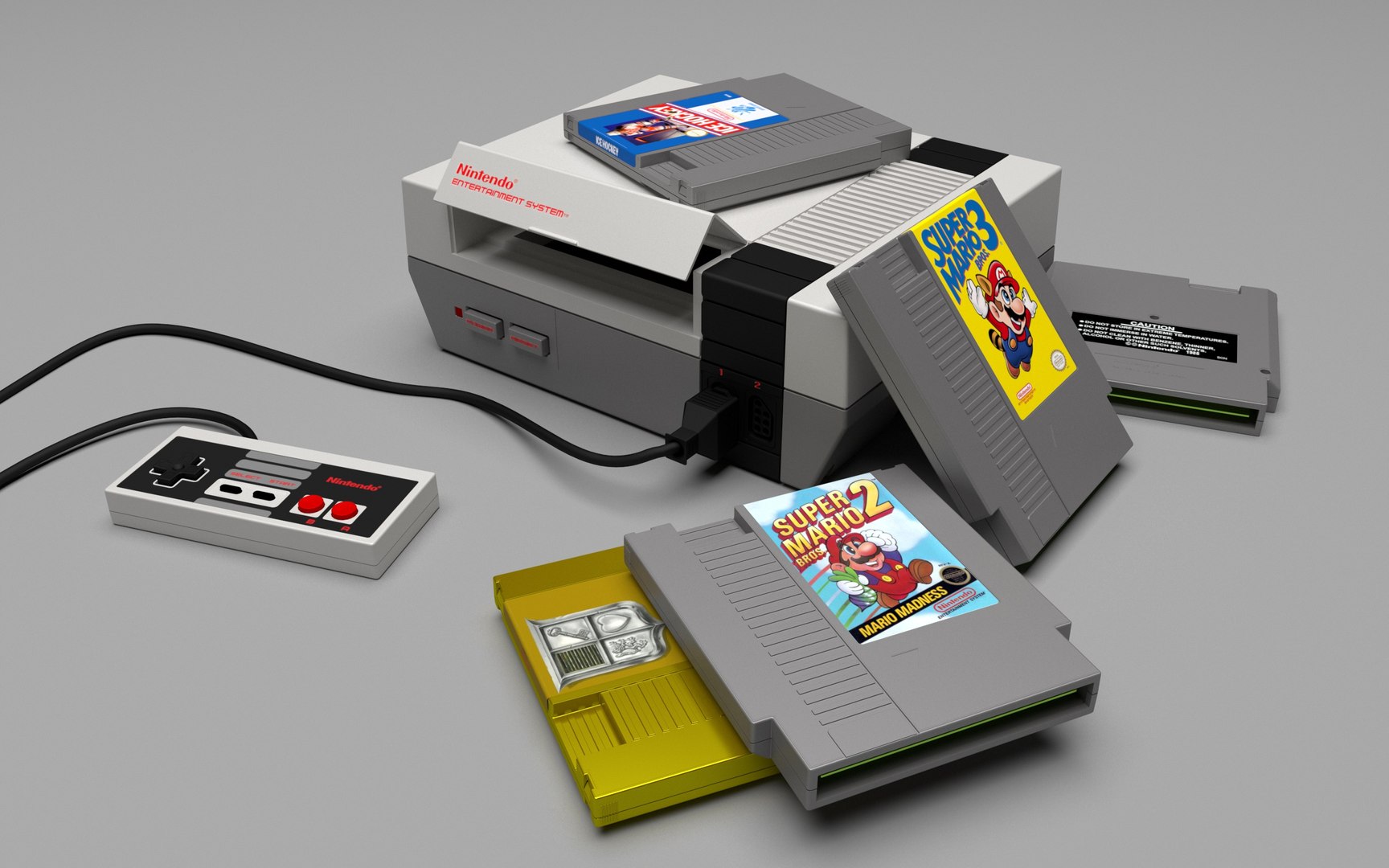 Nintendo with cartridge 3D - TurboSquid 1960870