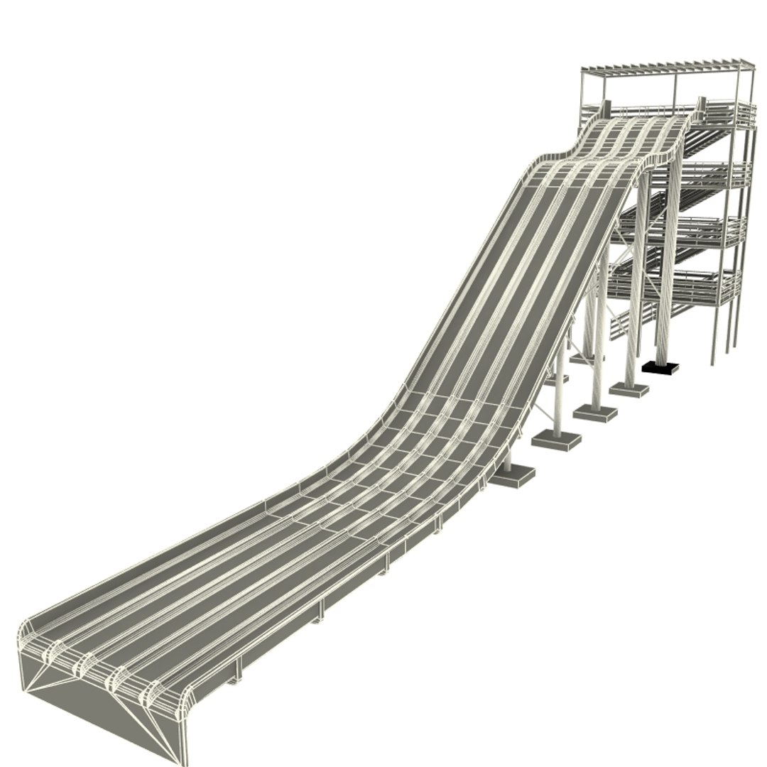 water slide v4 3d model