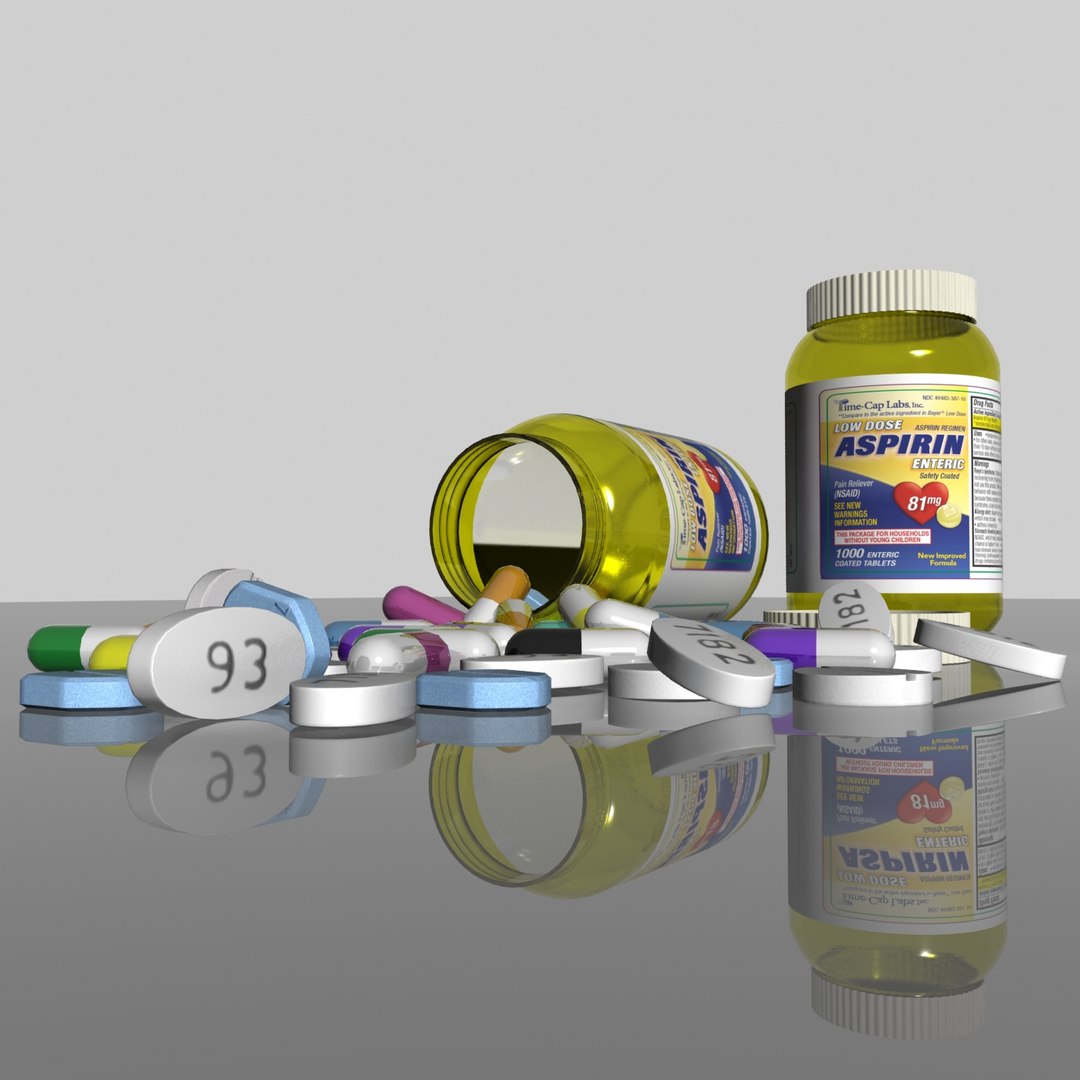 3d Medicine Bottle Model