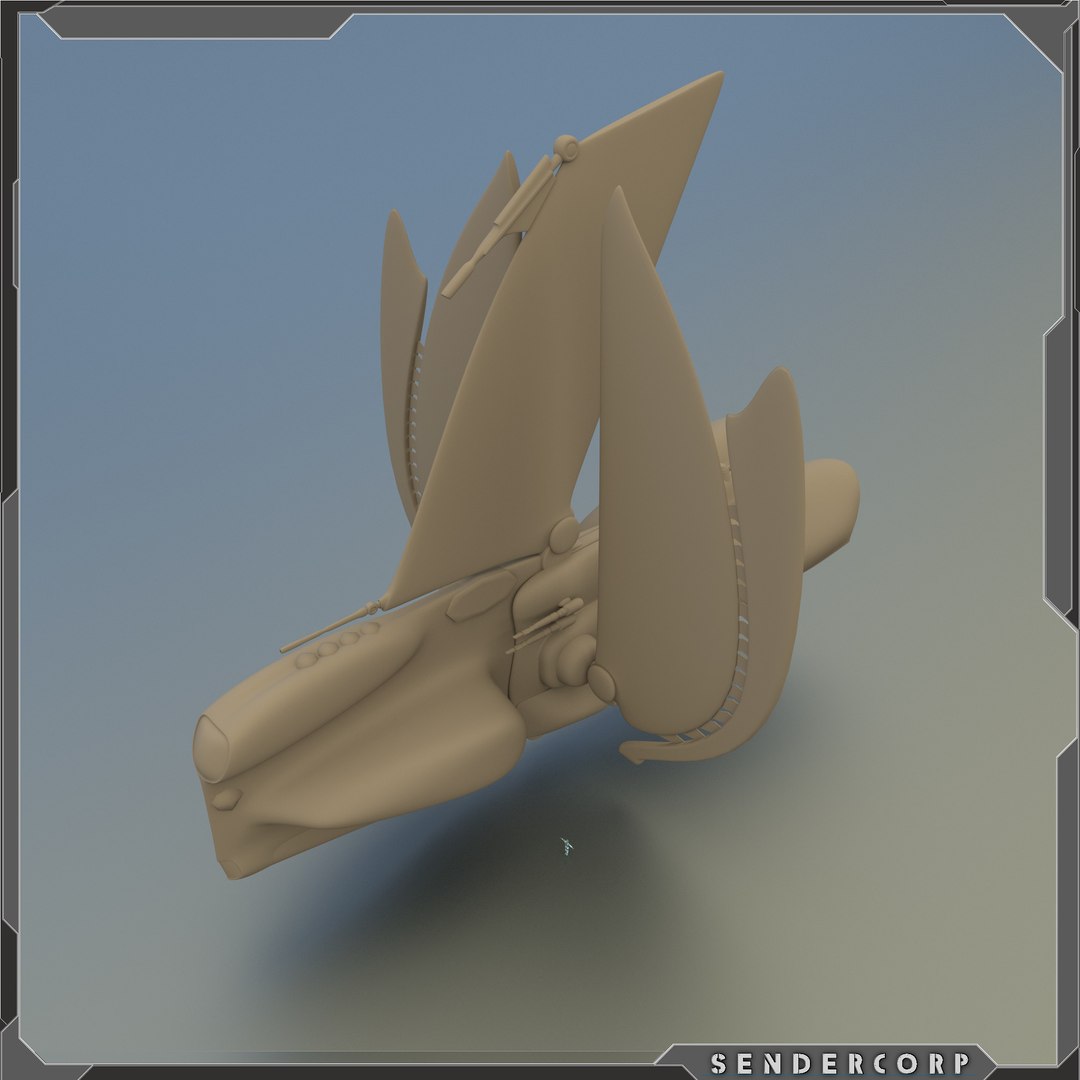 Gun Gunship 3d Model