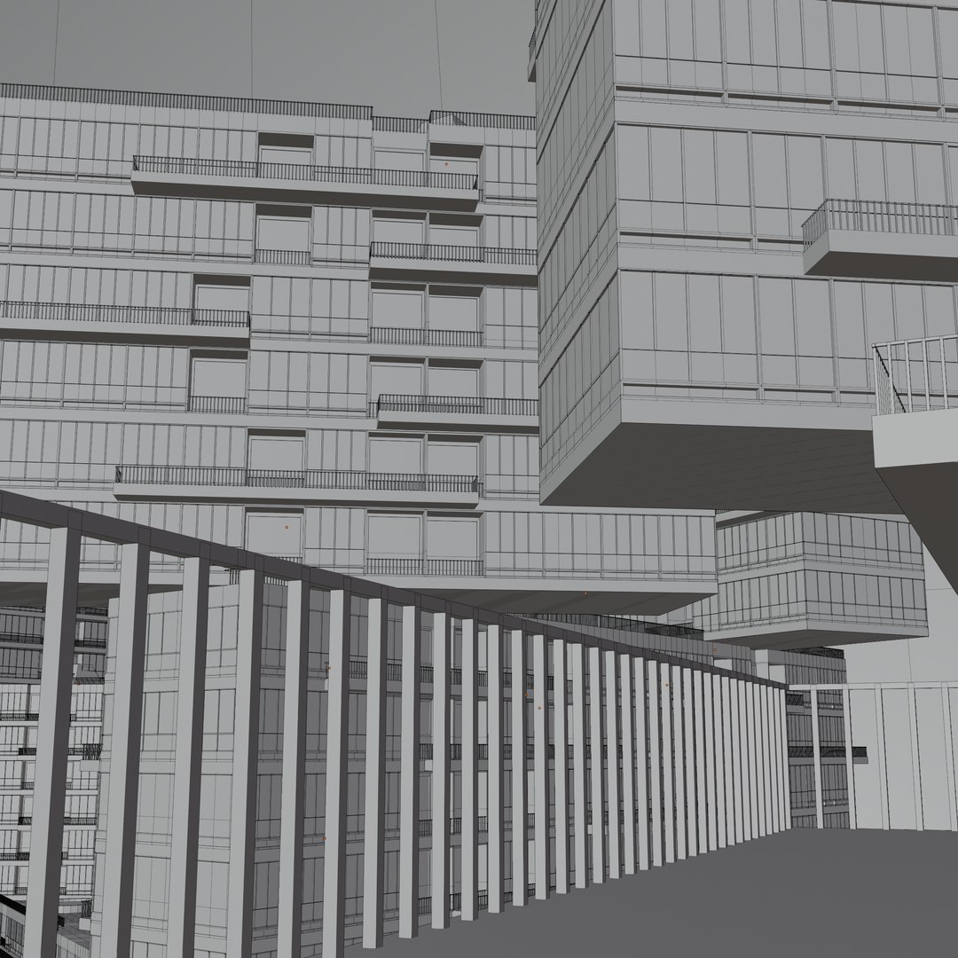 Interlace Future City 3D Model - TurboSquid 1805813