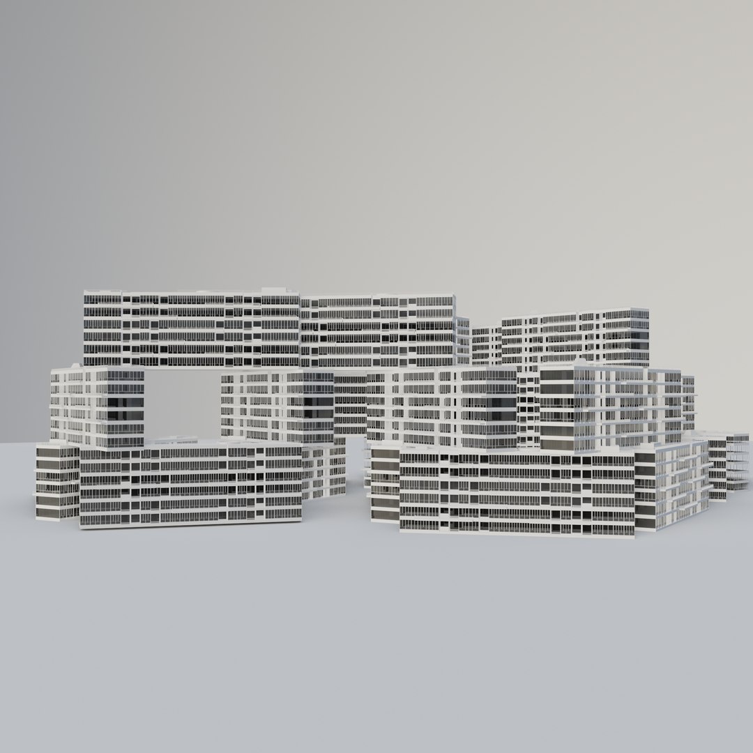 Interlace Future City 3D Model - TurboSquid 1805813
