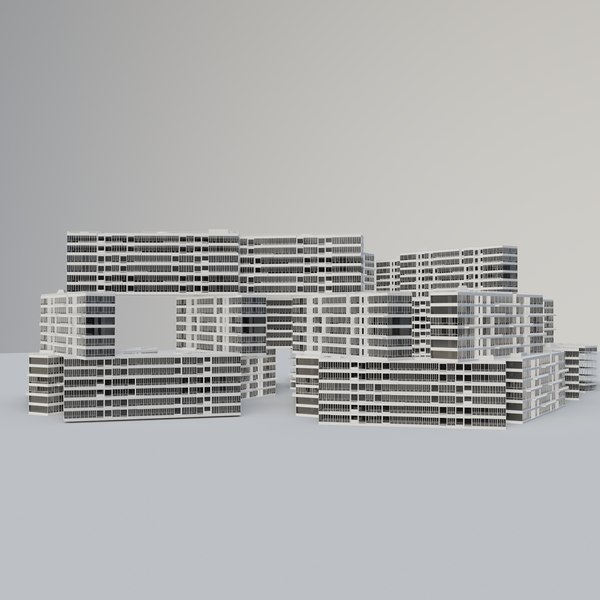 Interlace future city 3D model - TurboSquid 1805813