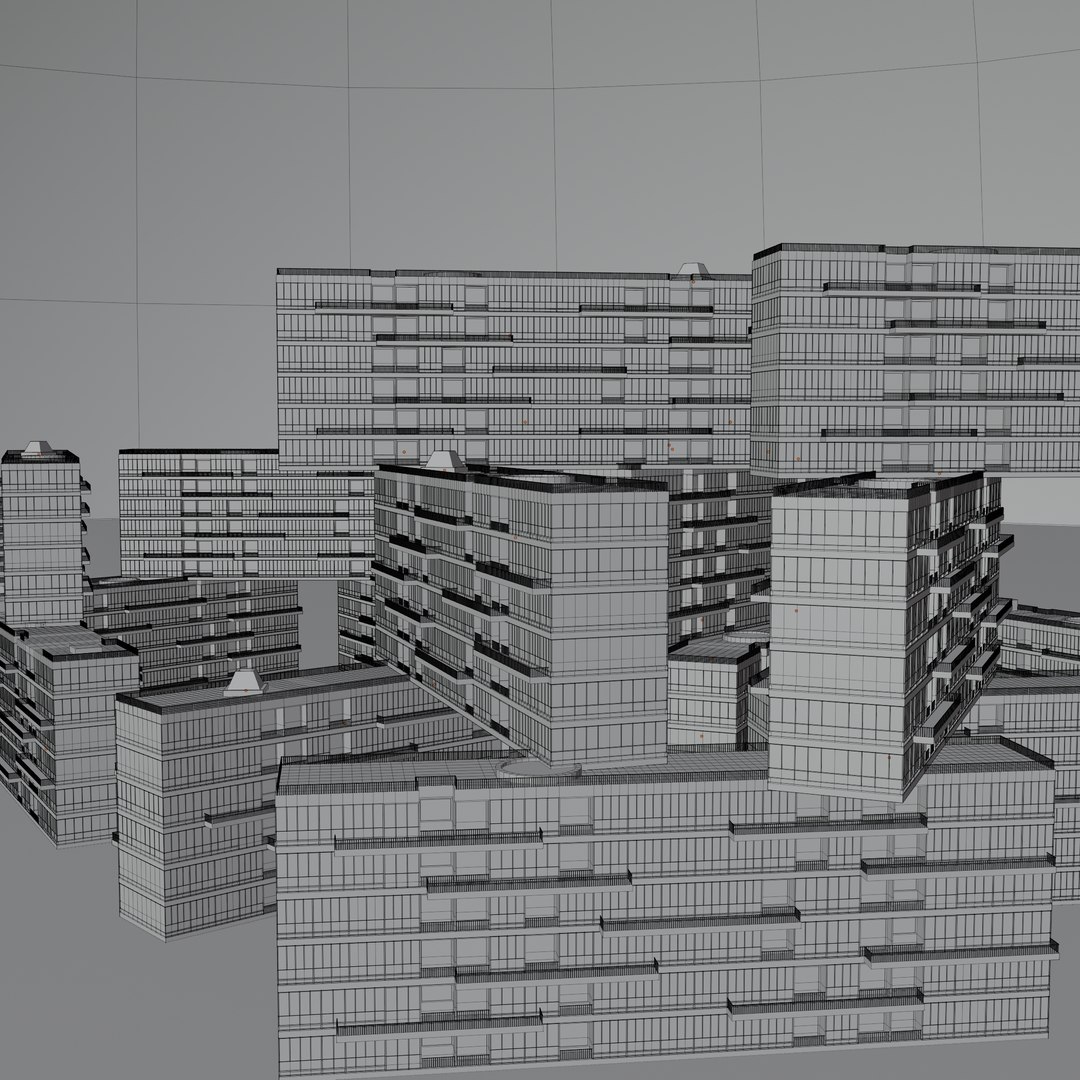 Interlace Future City 3D Model - TurboSquid 1805813