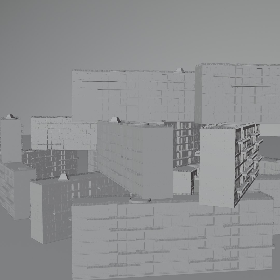 Interlace Future City 3D Model - TurboSquid 1805813