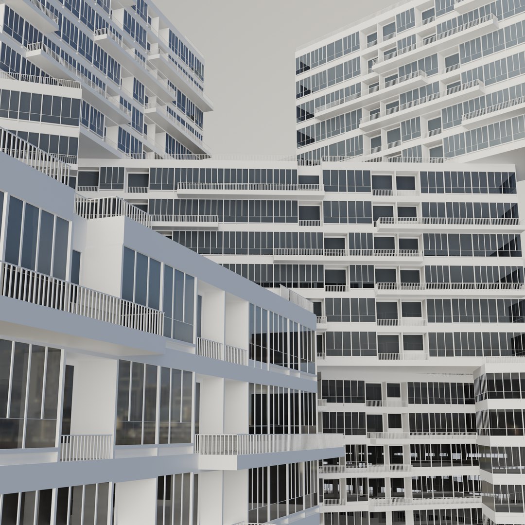 Interlace Future City 3D Model - TurboSquid 1805813