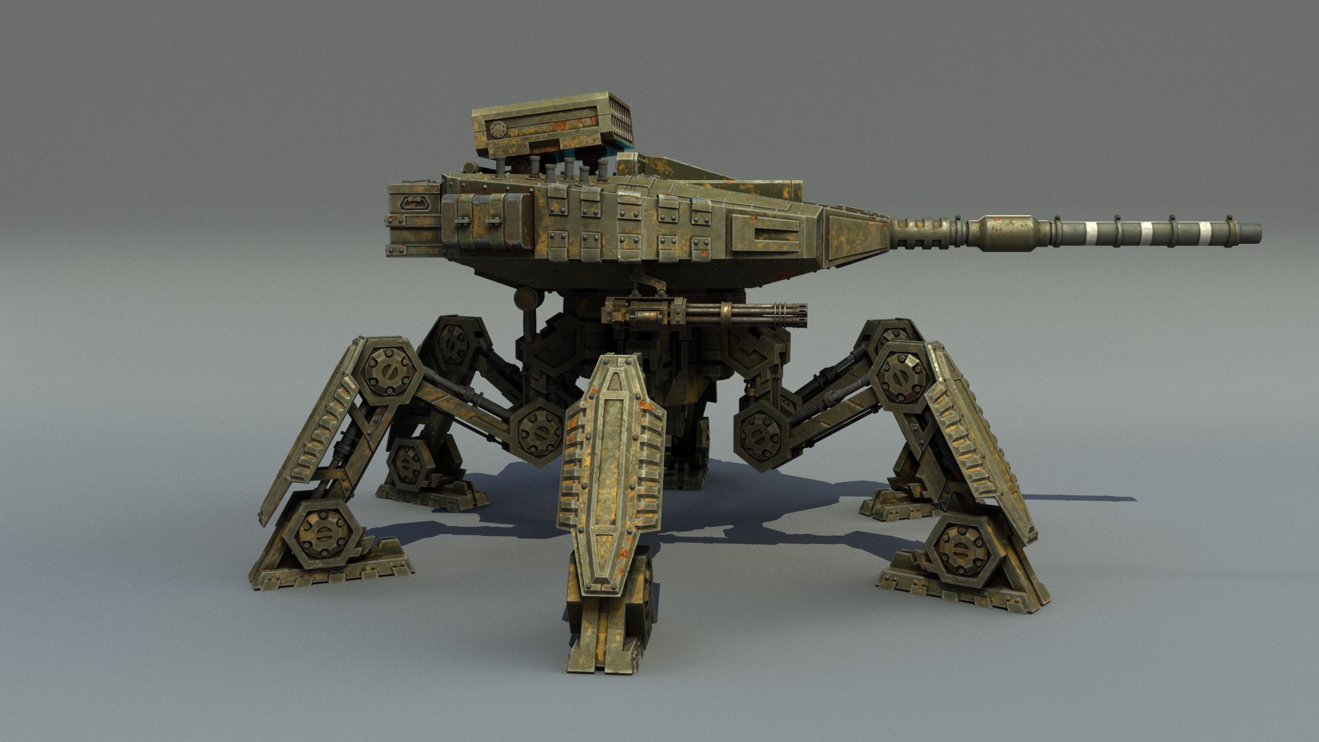 3D Tank Robot Model - TurboSquid 1413709