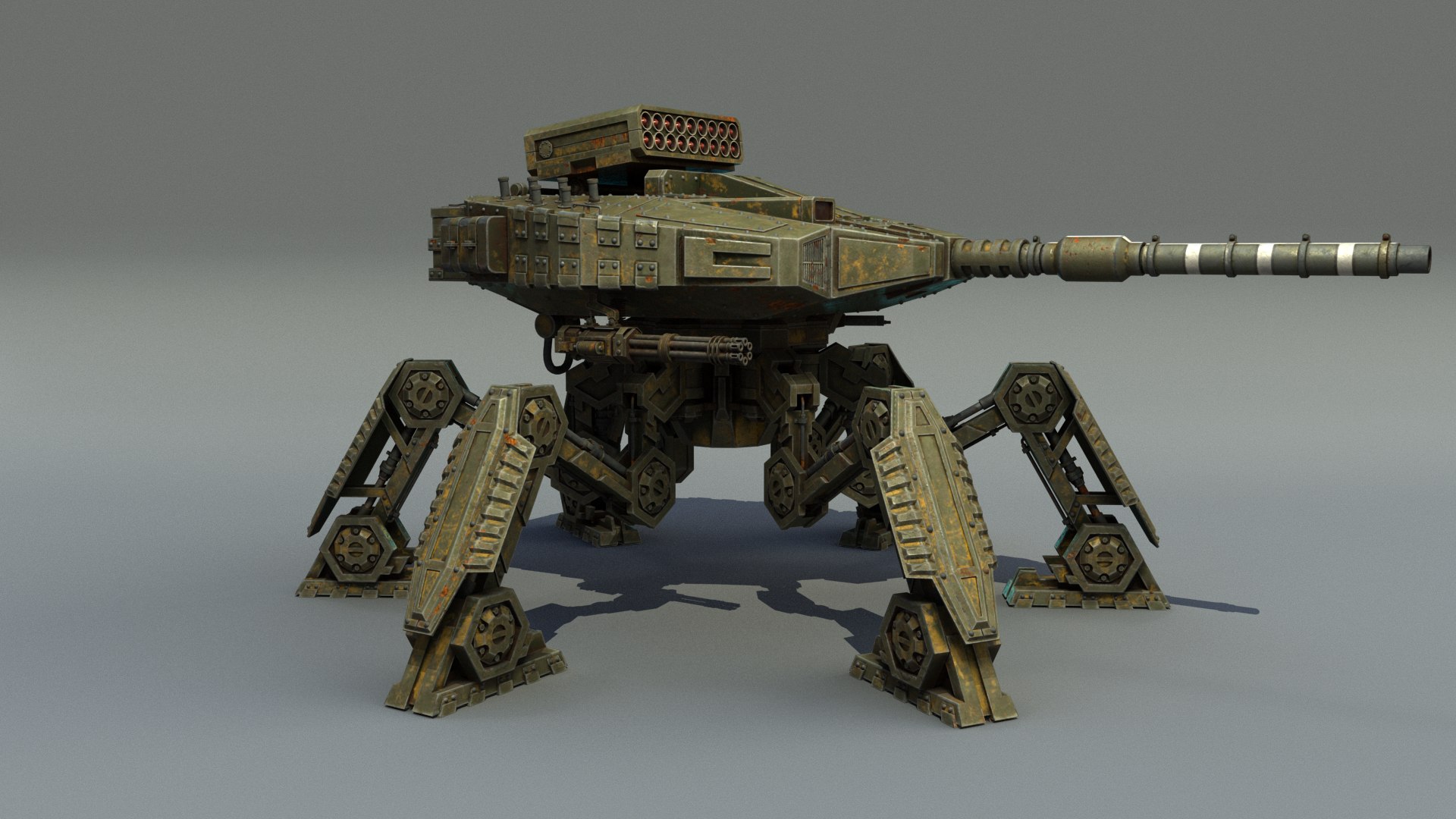 3D Tank Robot Model - TurboSquid 1413709