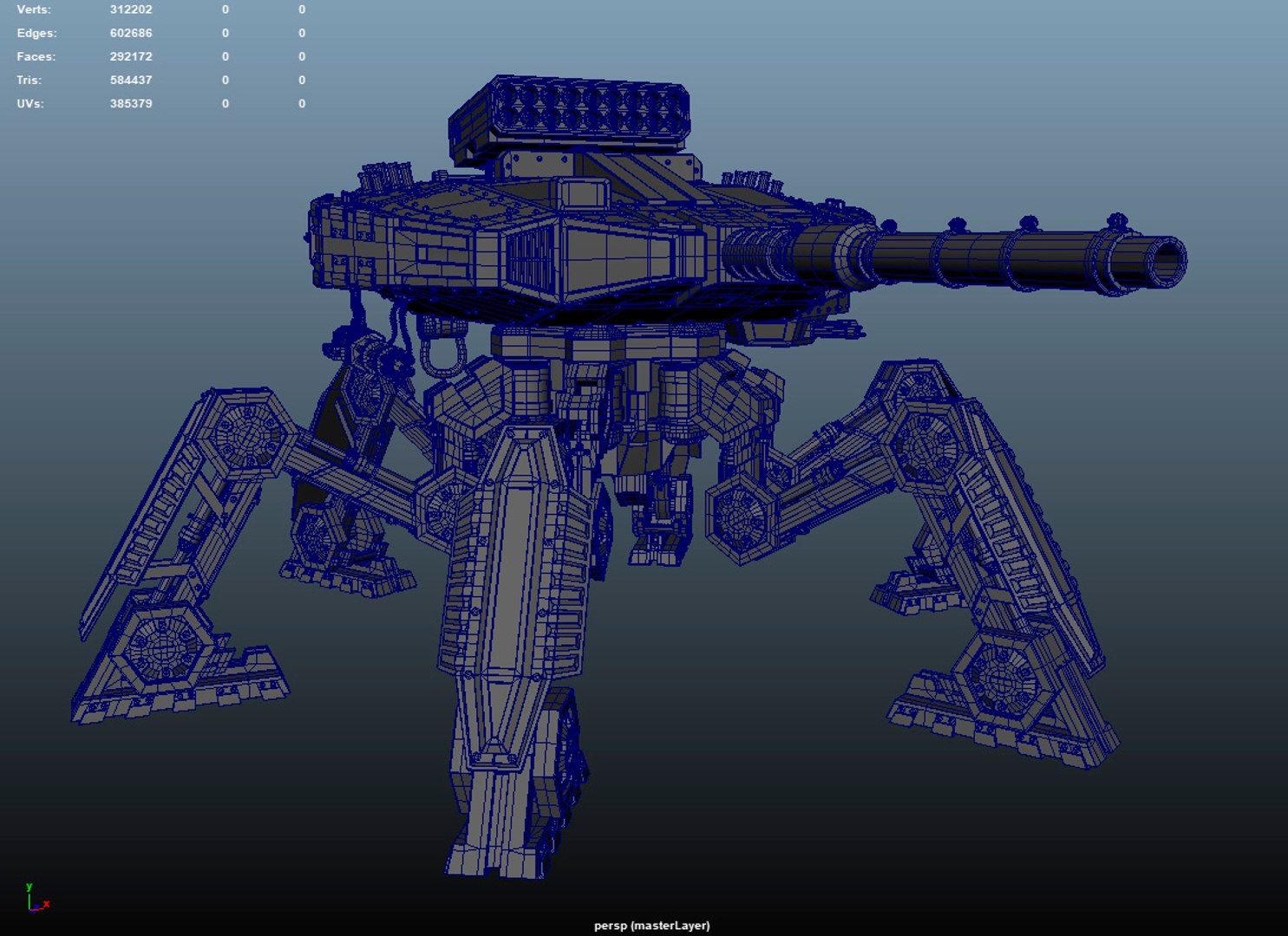 3D Tank Robot Model - TurboSquid 1413709