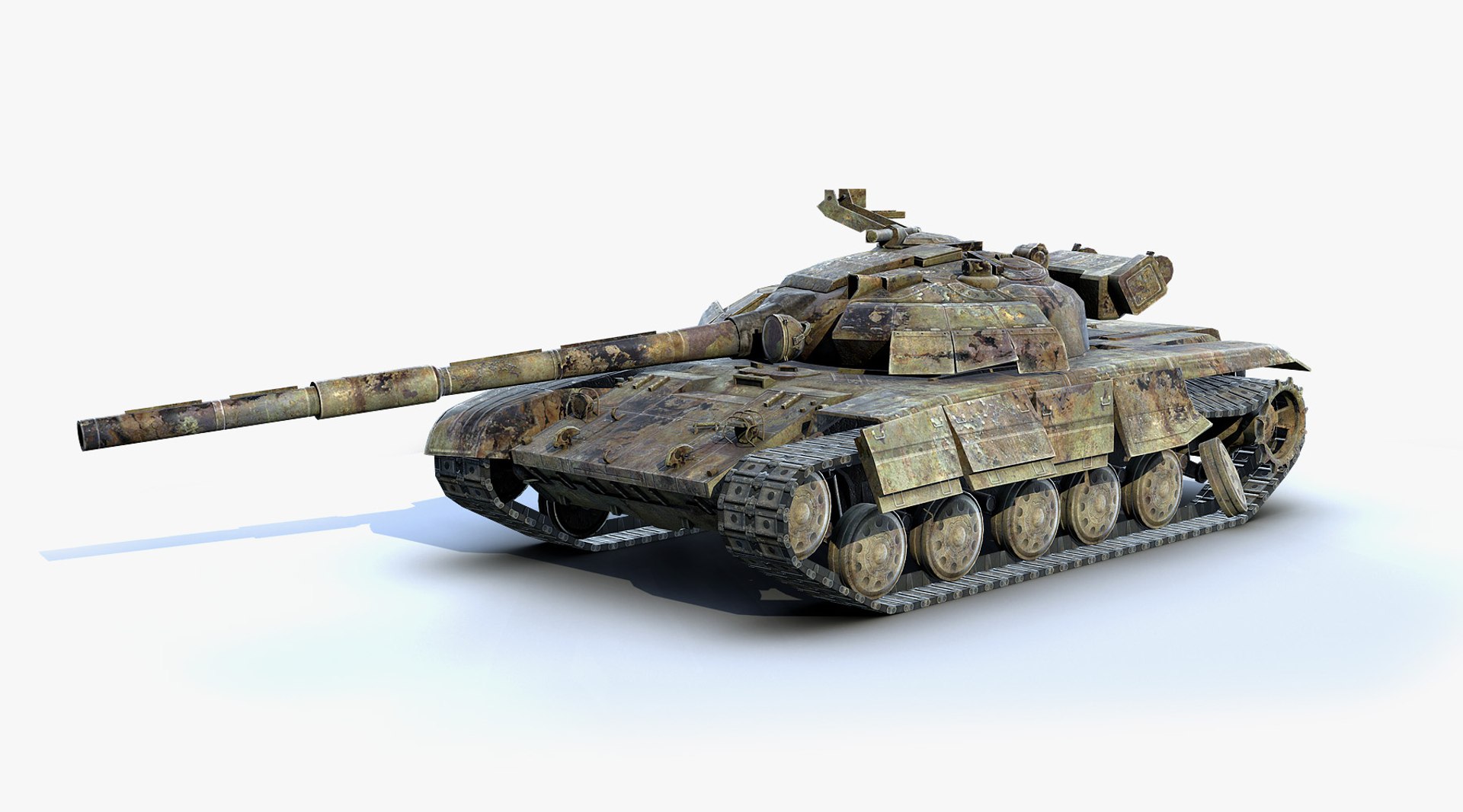 3D Low-poly Tank T-64 Bm Model - TurboSquid 1428864