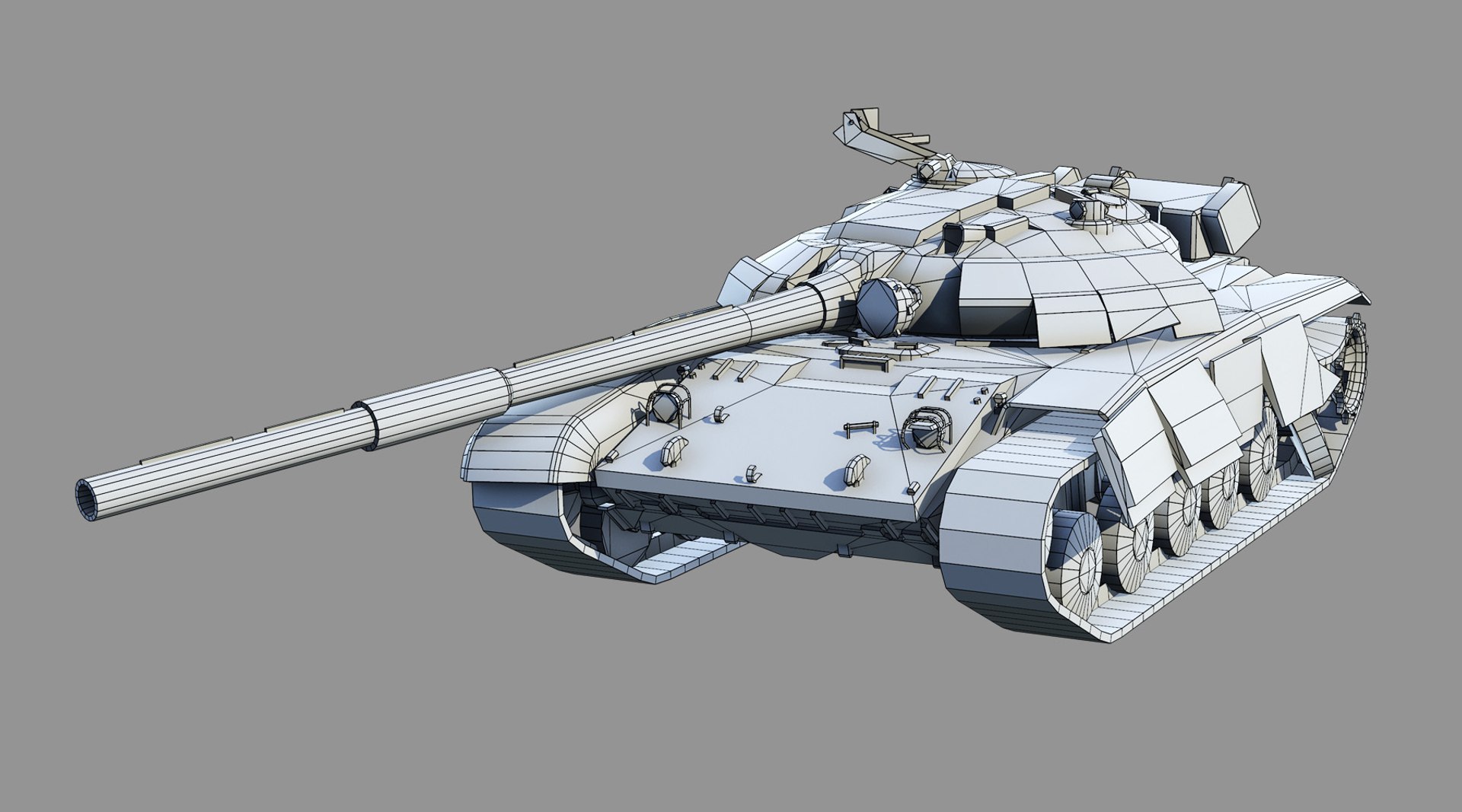 3D Low-poly Tank T-64 Bm Model - TurboSquid 1428864