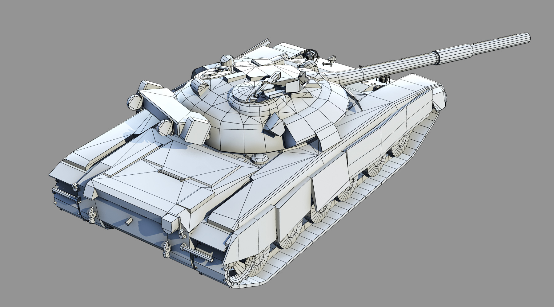 3D low-poly tank t-64 bm model - TurboSquid 1428864