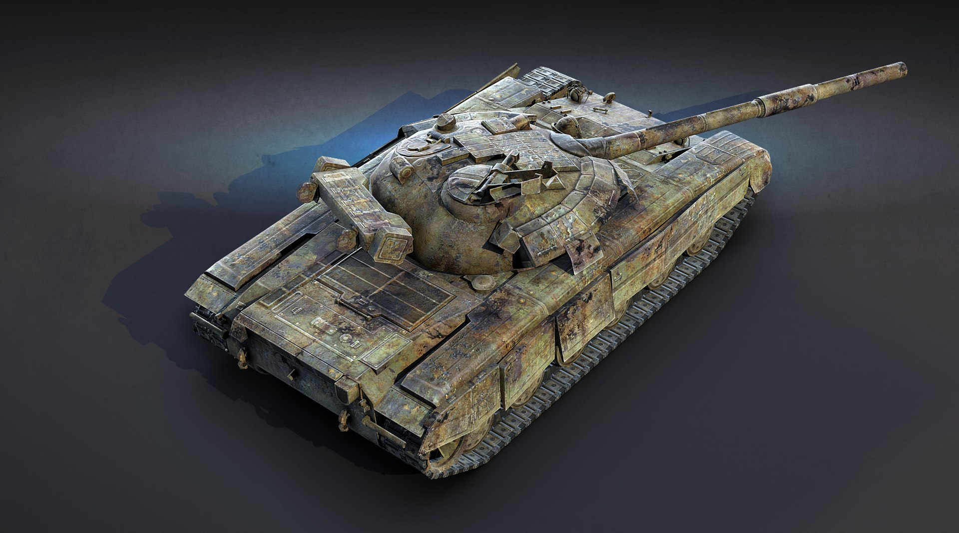 3D Low-poly Tank T-64 Bm Model - TurboSquid 1428864