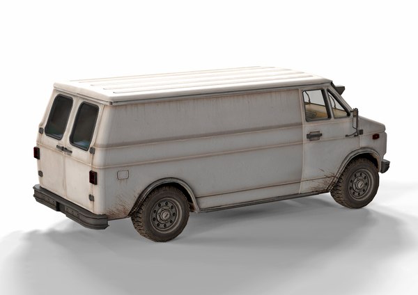 3D model low-poly old generic van - TurboSquid 1396724