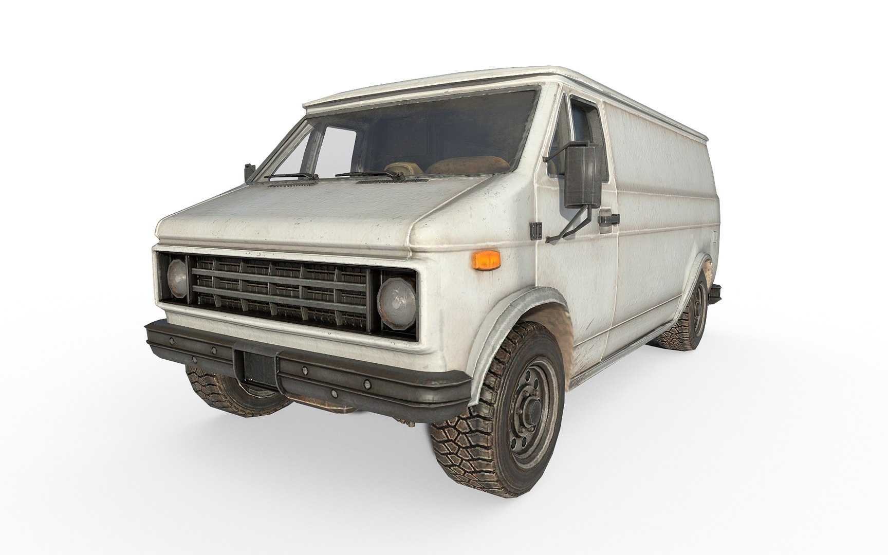 3D Model Low-poly Old Generic Van - TurboSquid 1396724