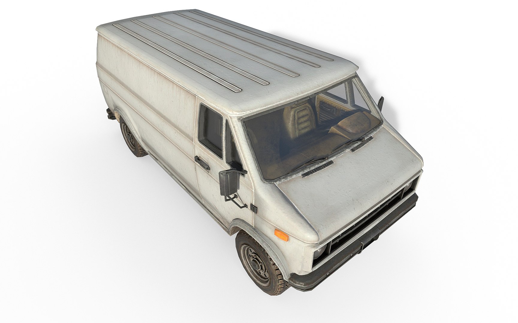 3D Model Low-poly Old Generic Van - TurboSquid 1396724