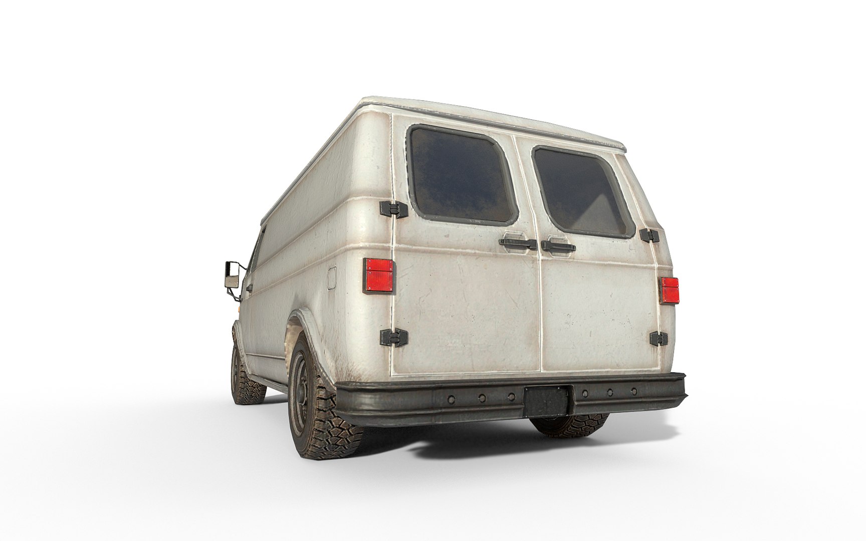 3D Model Low-poly Old Generic Van - TurboSquid 1396724