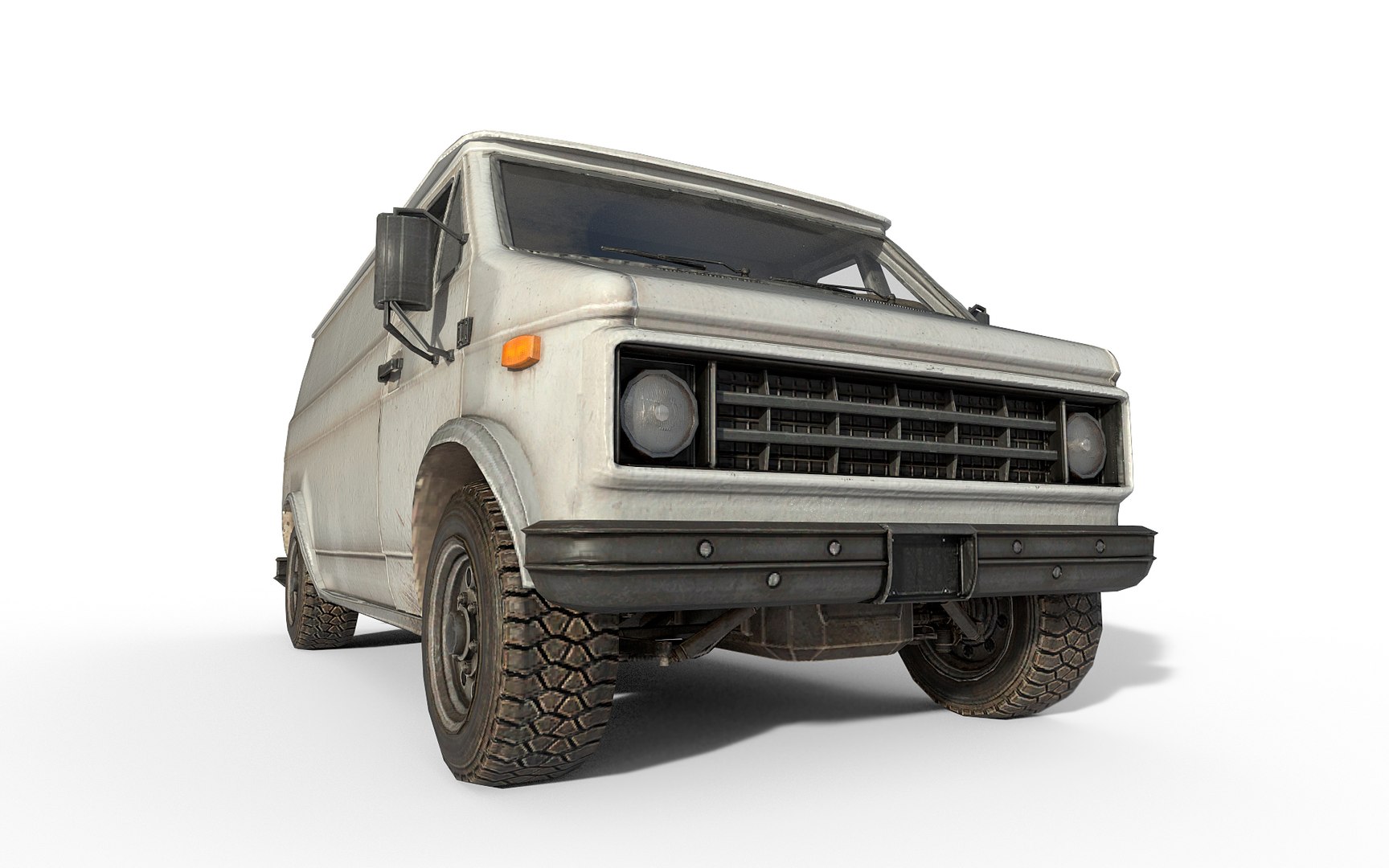 3D Model Low-poly Old Generic Van - TurboSquid 1396724