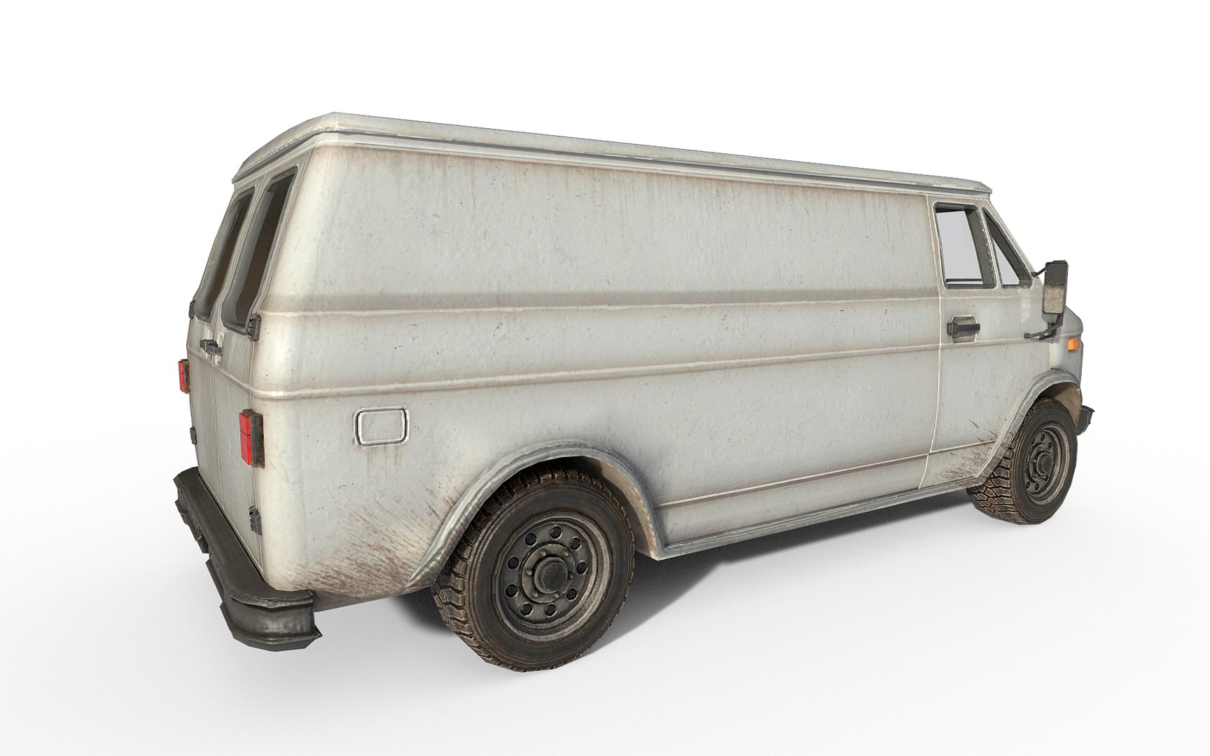 3D Model Low-poly Old Generic Van - TurboSquid 1396724