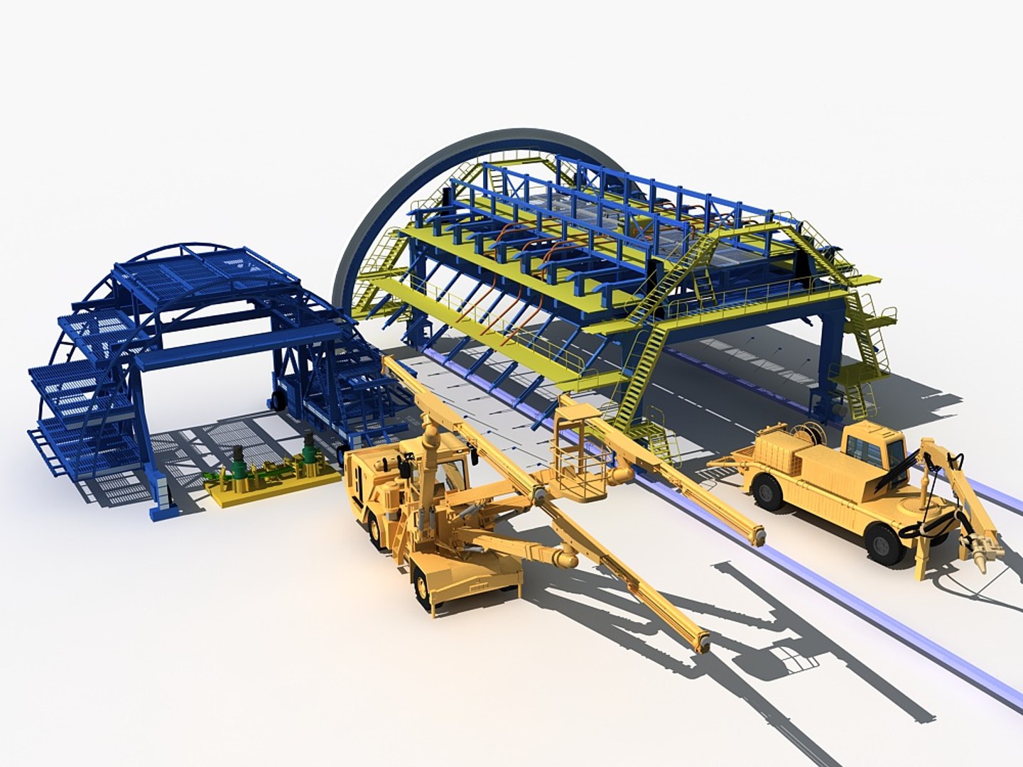 3D Tunnel Excavation Equipment model - TurboSquid 2096370