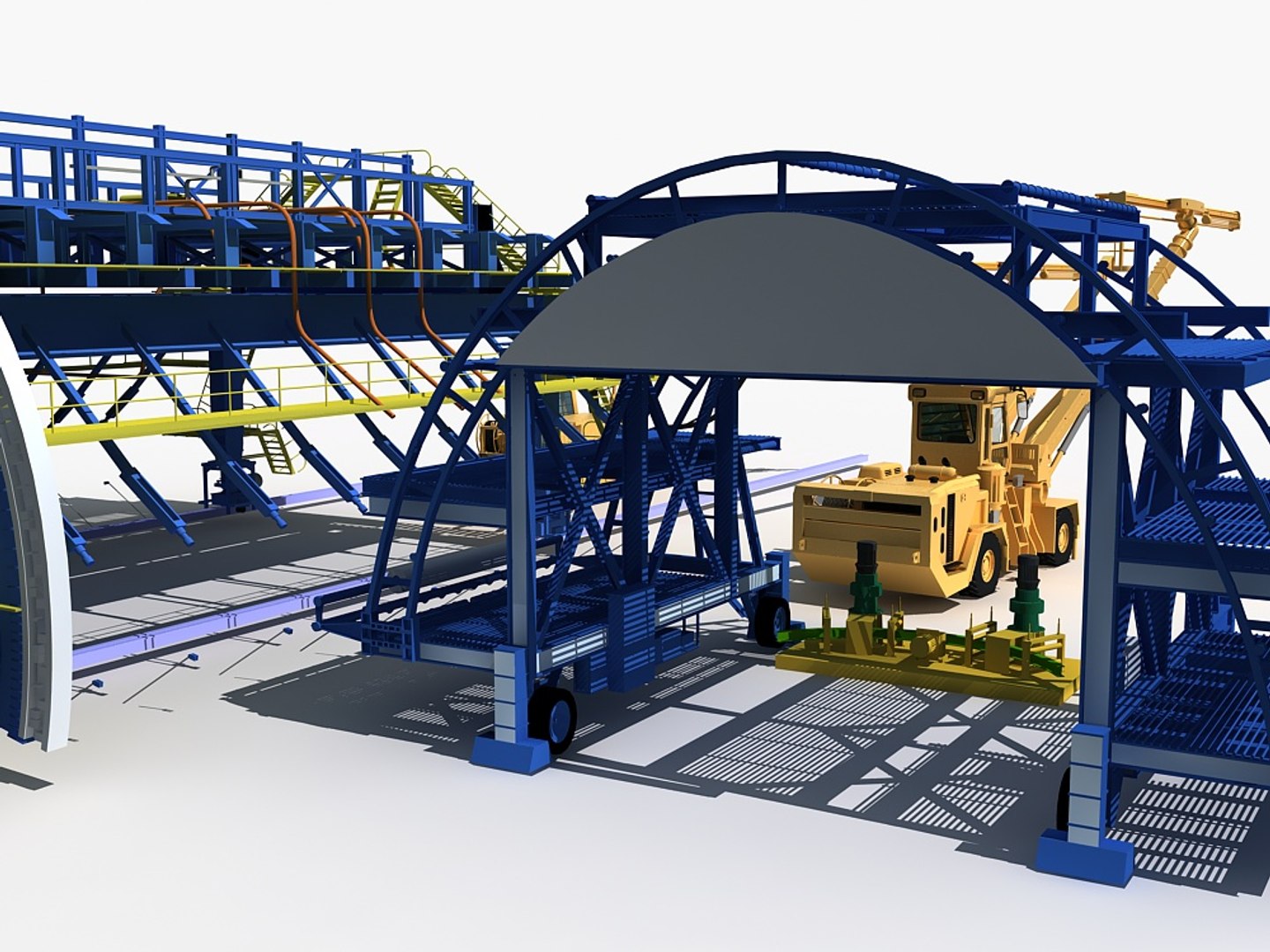 3D Tunnel Excavation Equipment Model - TurboSquid 2096370