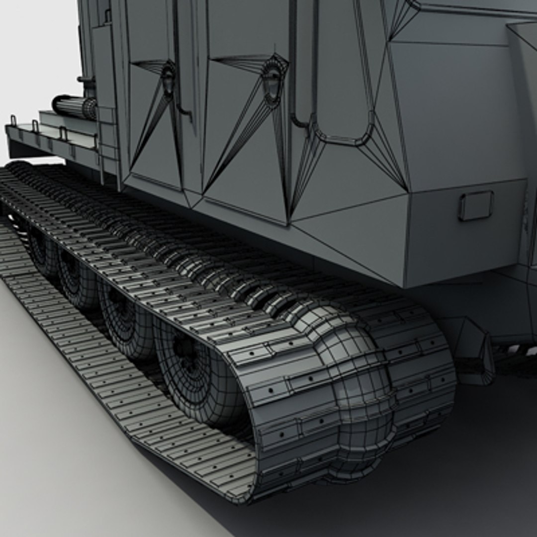 snow engine nodwell 3d model