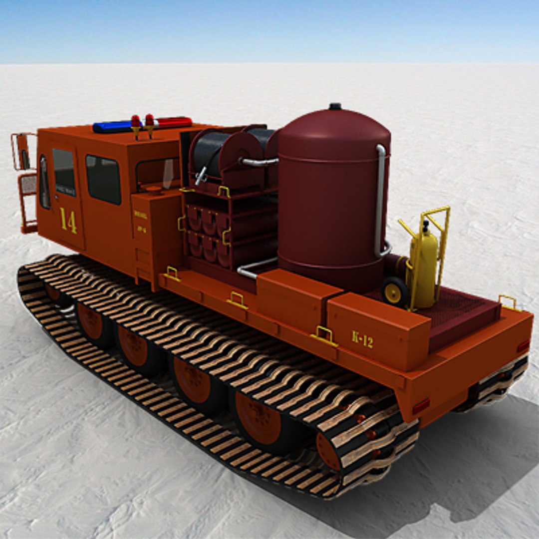 snow engine nodwell 3d model