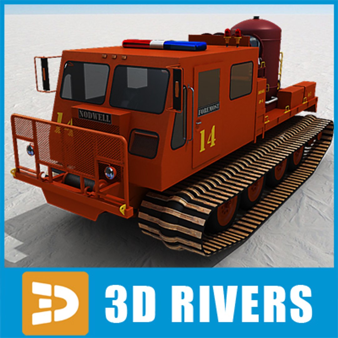 snow engine nodwell 3d model