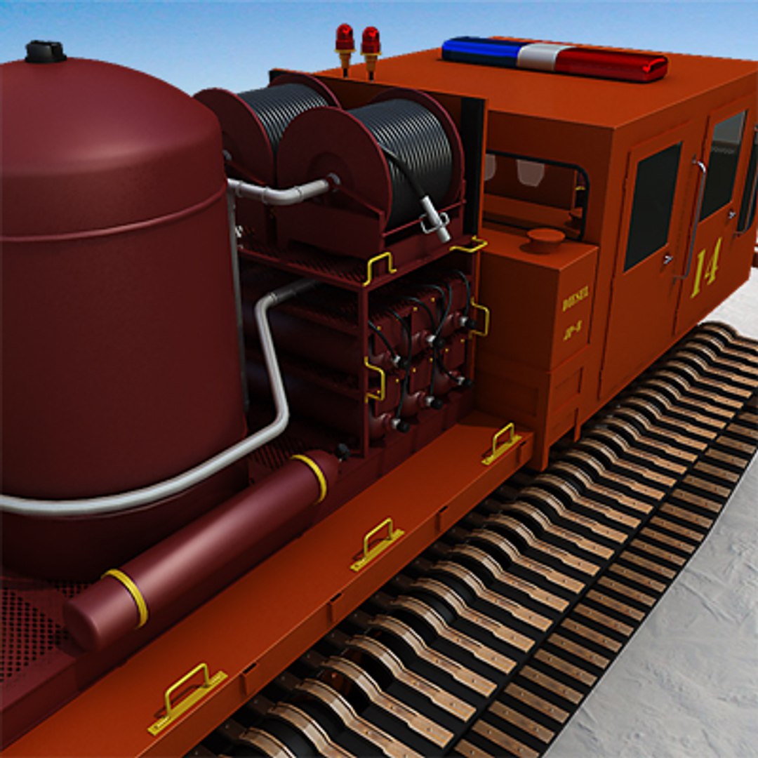 snow engine nodwell 3d model