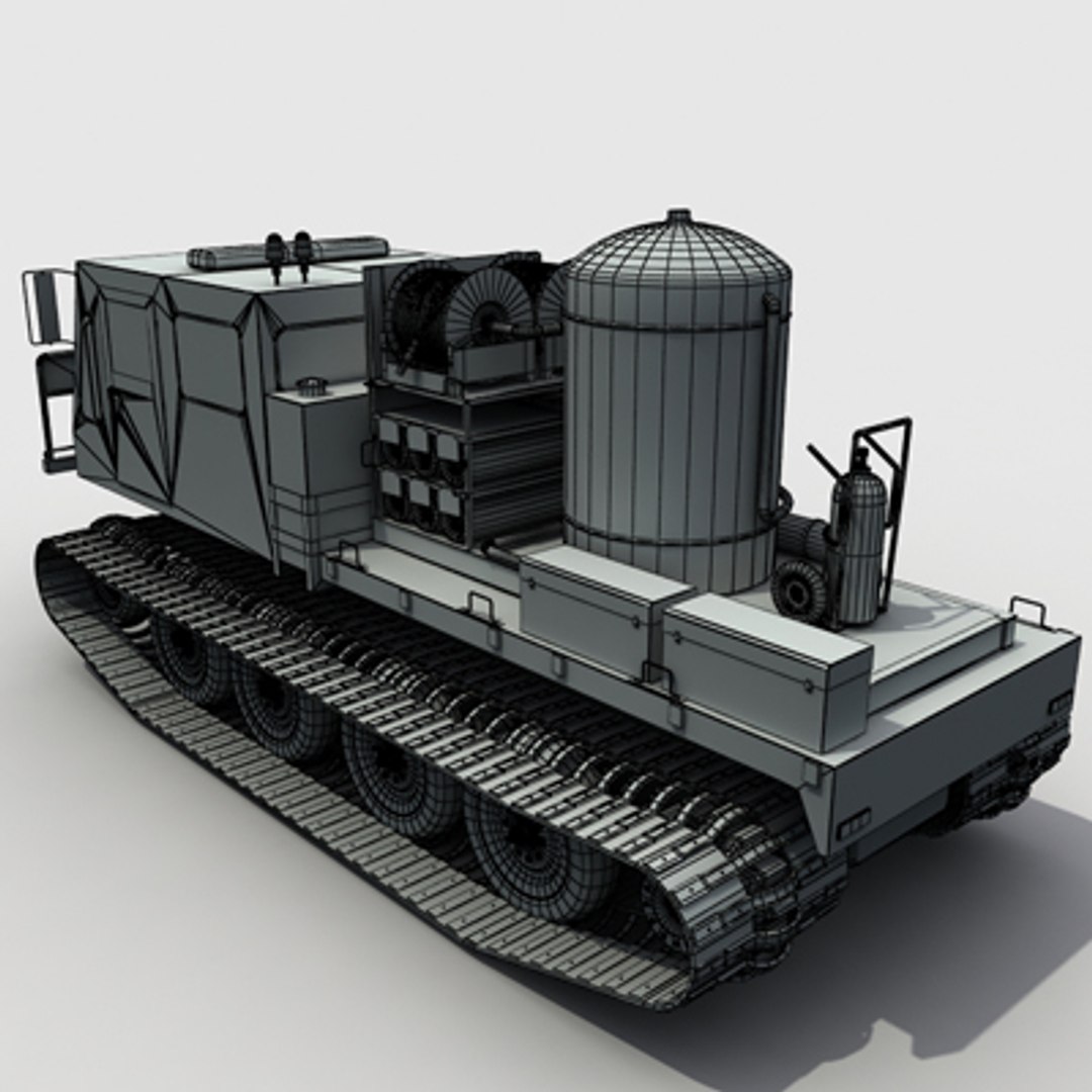 snow engine nodwell 3d model