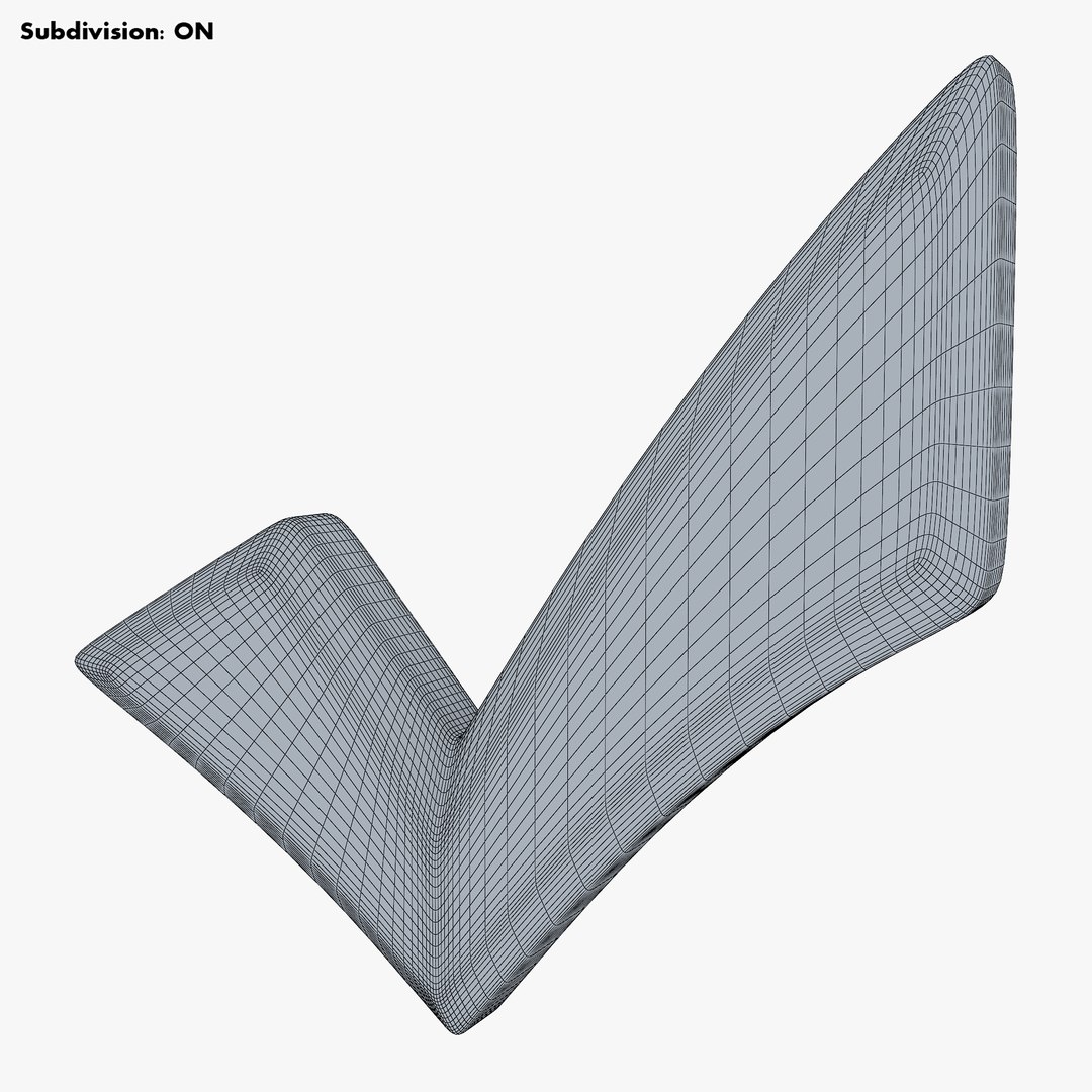 3D Check Mark V 1 - TurboSquid 2007511